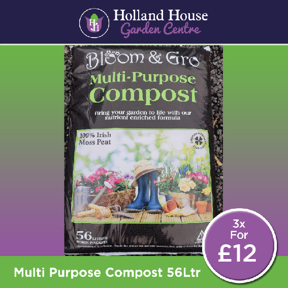 56ltr Multi Purpose Compost 3 Packs - Holland House Garden Centre Preston